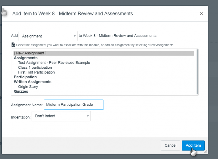 How to Create a Participation Grade in Canvas for a Hybrid Course ...